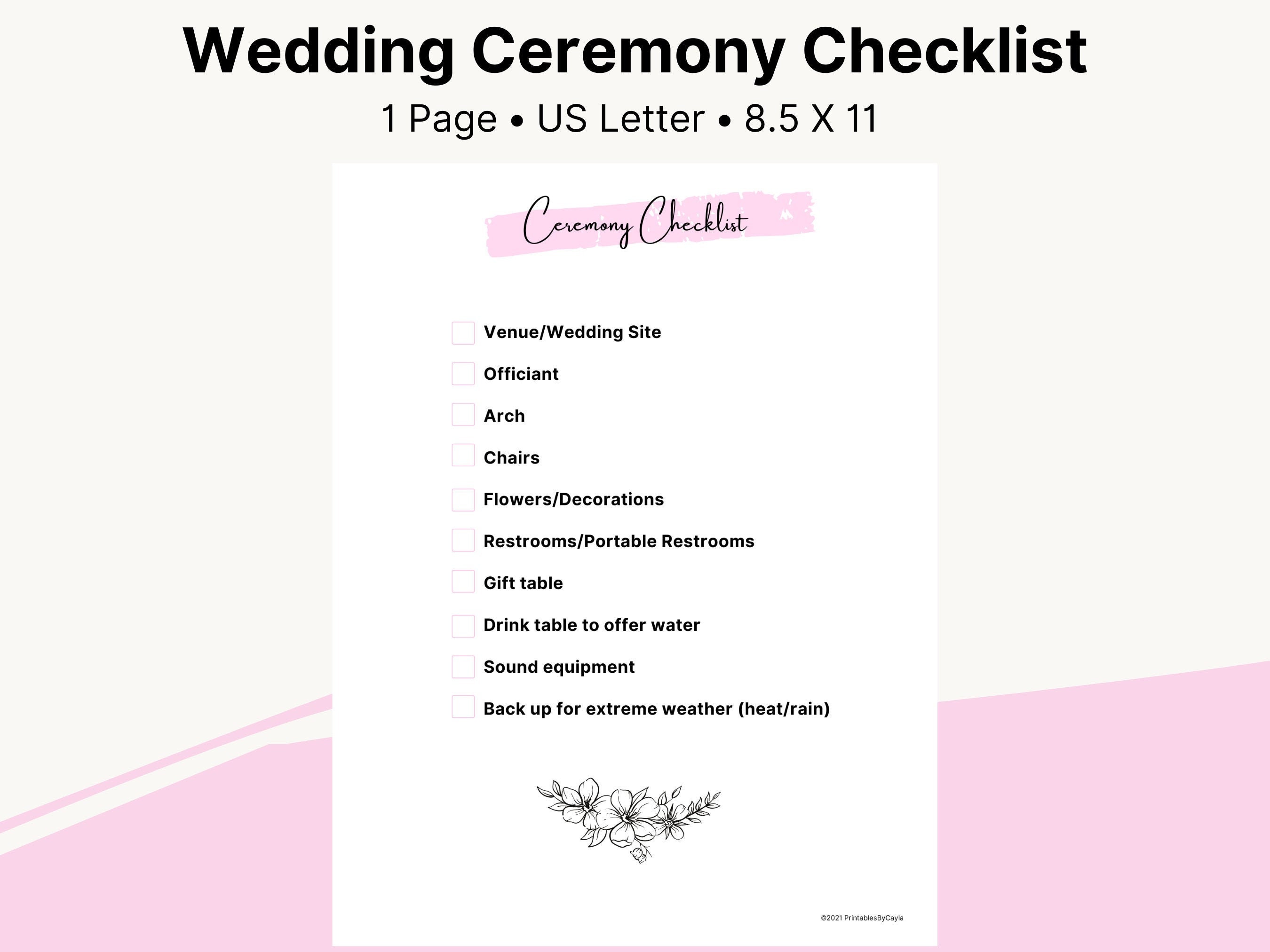 Groundbreaking Ceremony Checklist