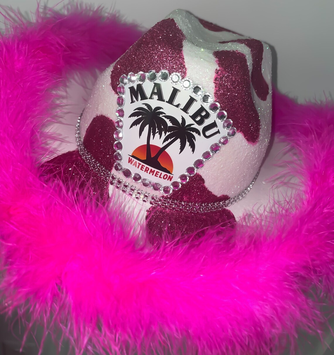 Custom Cow Print Cowgirl Hat Bachelorette Parties Birthday - Etsy