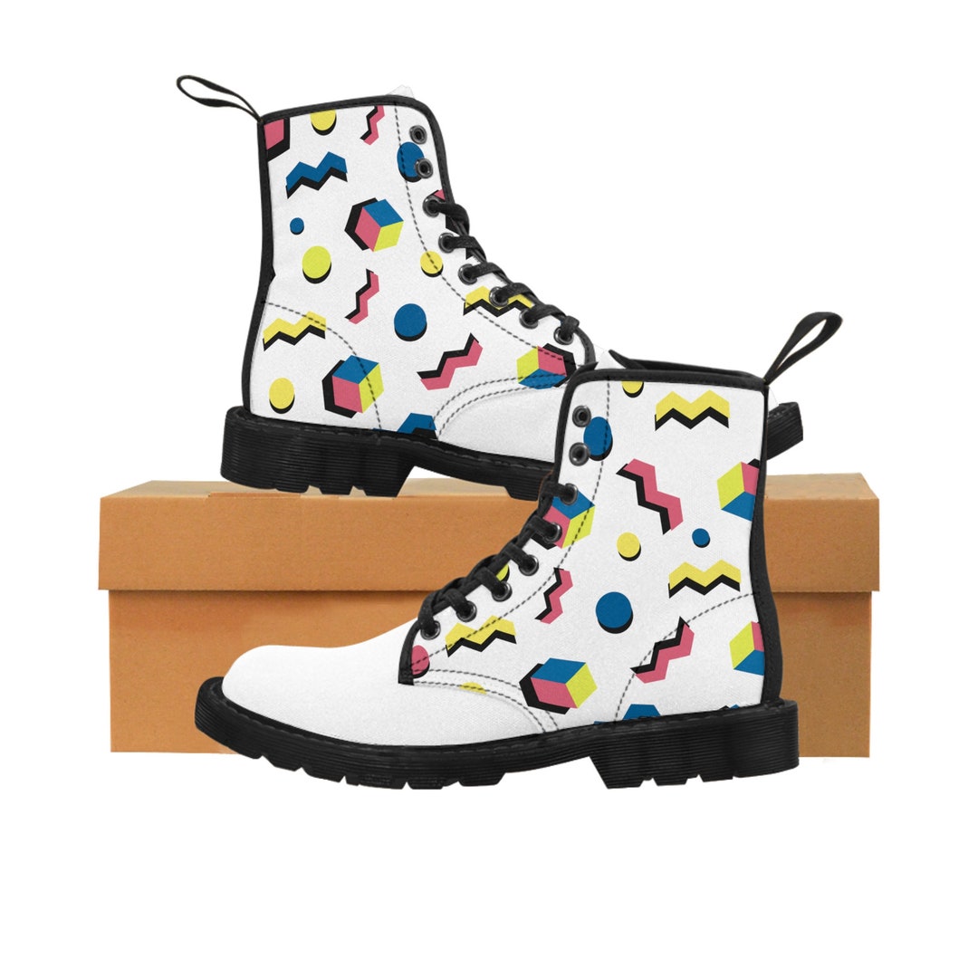 Retro Shoes Canvas Boots Fun Design Shoe Graduation Shoes - Etsy