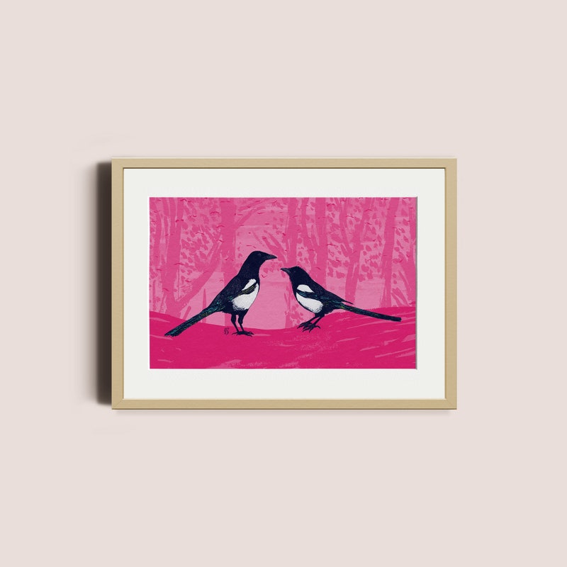 Magpie Ornament - Etsy