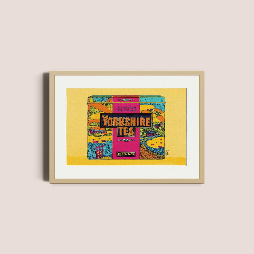 Yorkshire Tea Box Art Print | Iconic Yorkshire Tea Print | Wall Art ...
