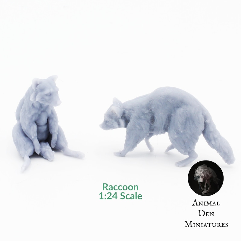 Miniature Scale Raccoon - Etsy