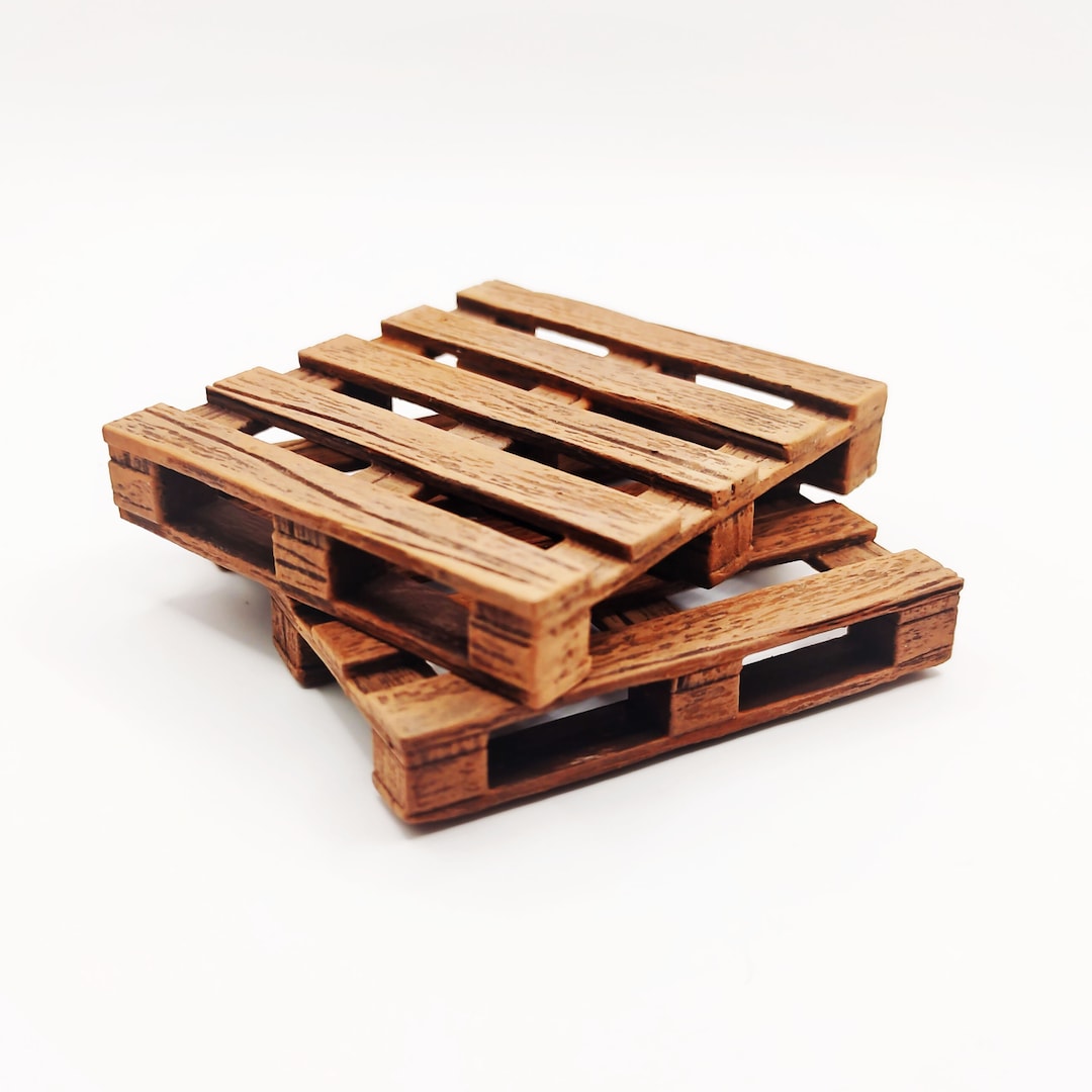 Faux Wood Pallet - 1:24 Scale Miniature Realistic Skid for Garage ...