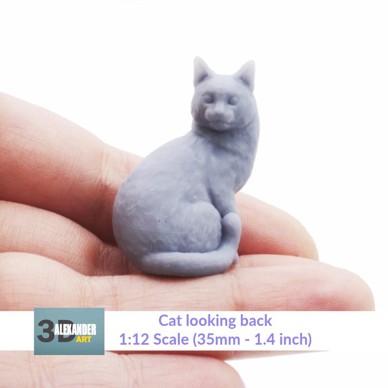 1 12 Scale Cat Miniature - Etsy