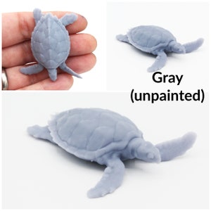 Hawksbill Sea Turtle 1:24 Scale Miniature Sea Animal Tropical Diorama ...