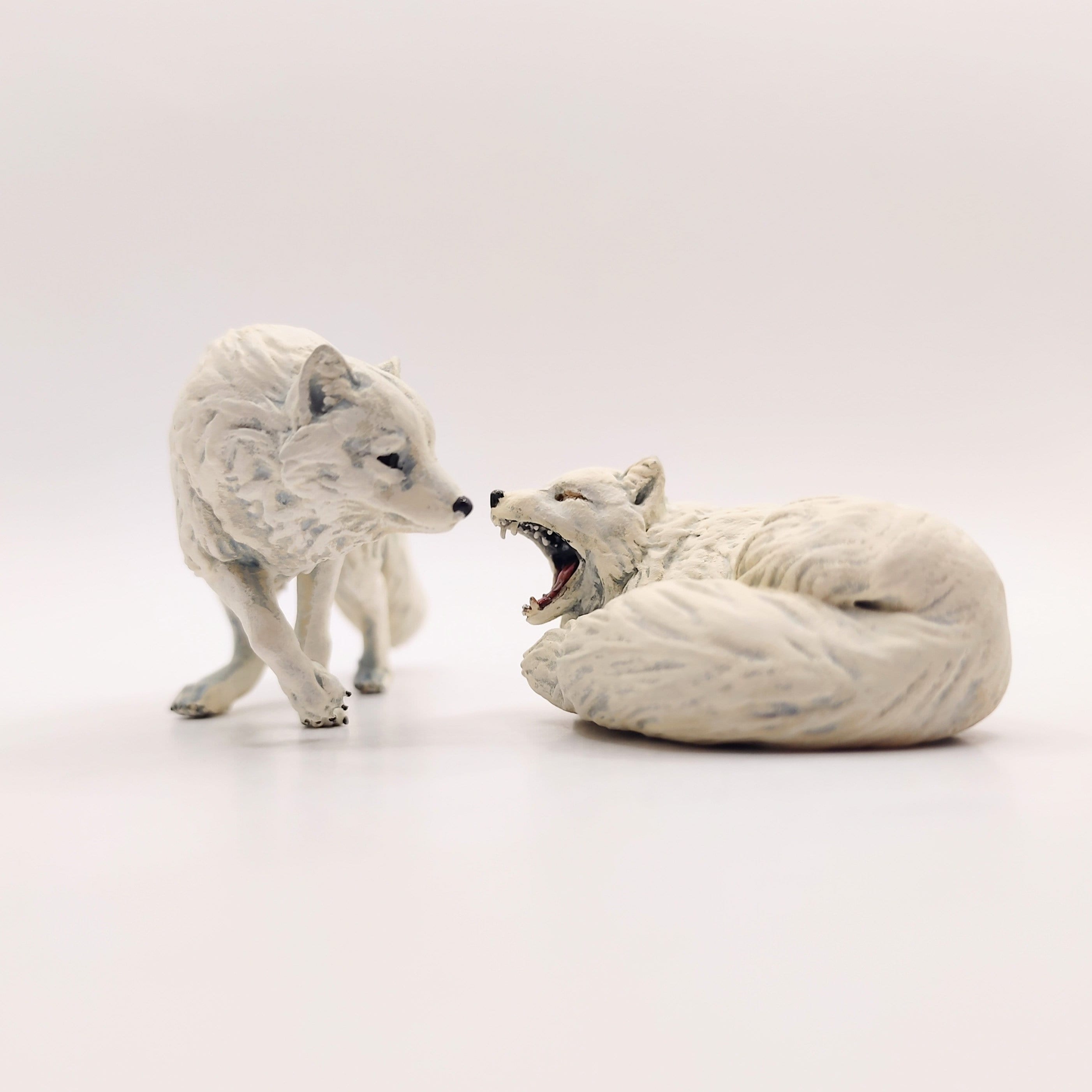 Arctic Fox - 1:12 Scale Miniature Animal Sized for Snow Diorama, Winter ...