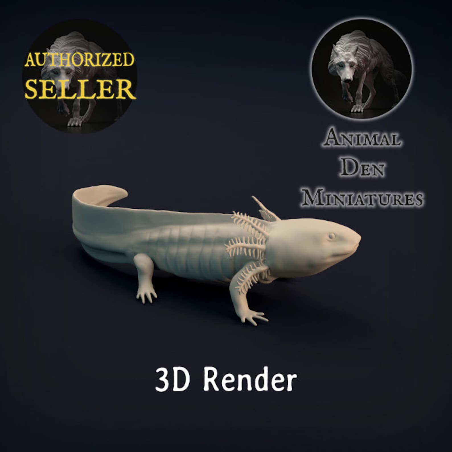 Axolotl 1:12 Scale Miniature Amphibian Animal Salamandar for - Etsy