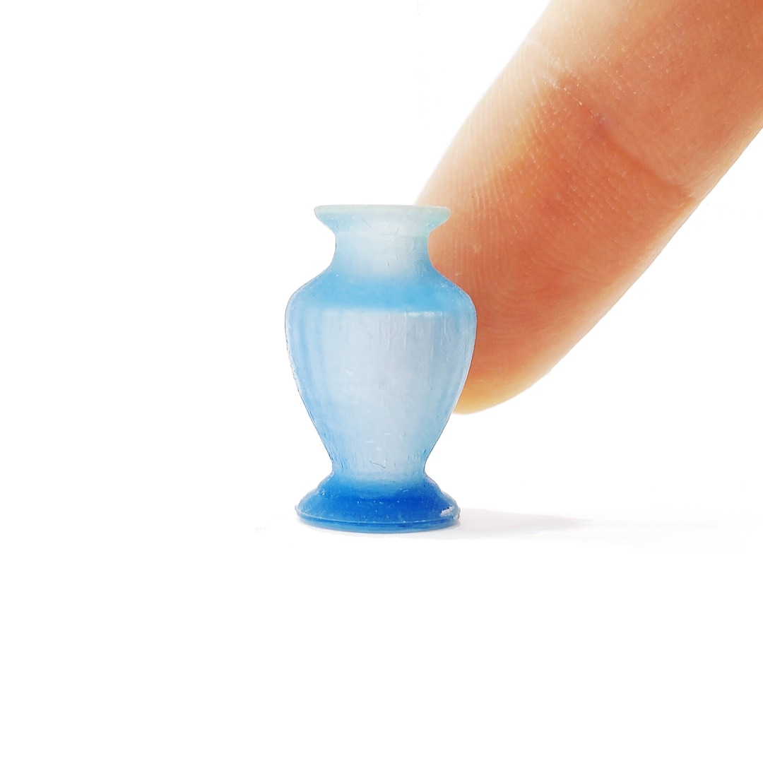 Simple Vase - 1:24 Scale Miniature Realistic Flower Pot Urn for Fairy ...