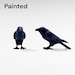 Miniature Raven 1:12 Scale Mini Black Birds Sized for Horror Diorama ...