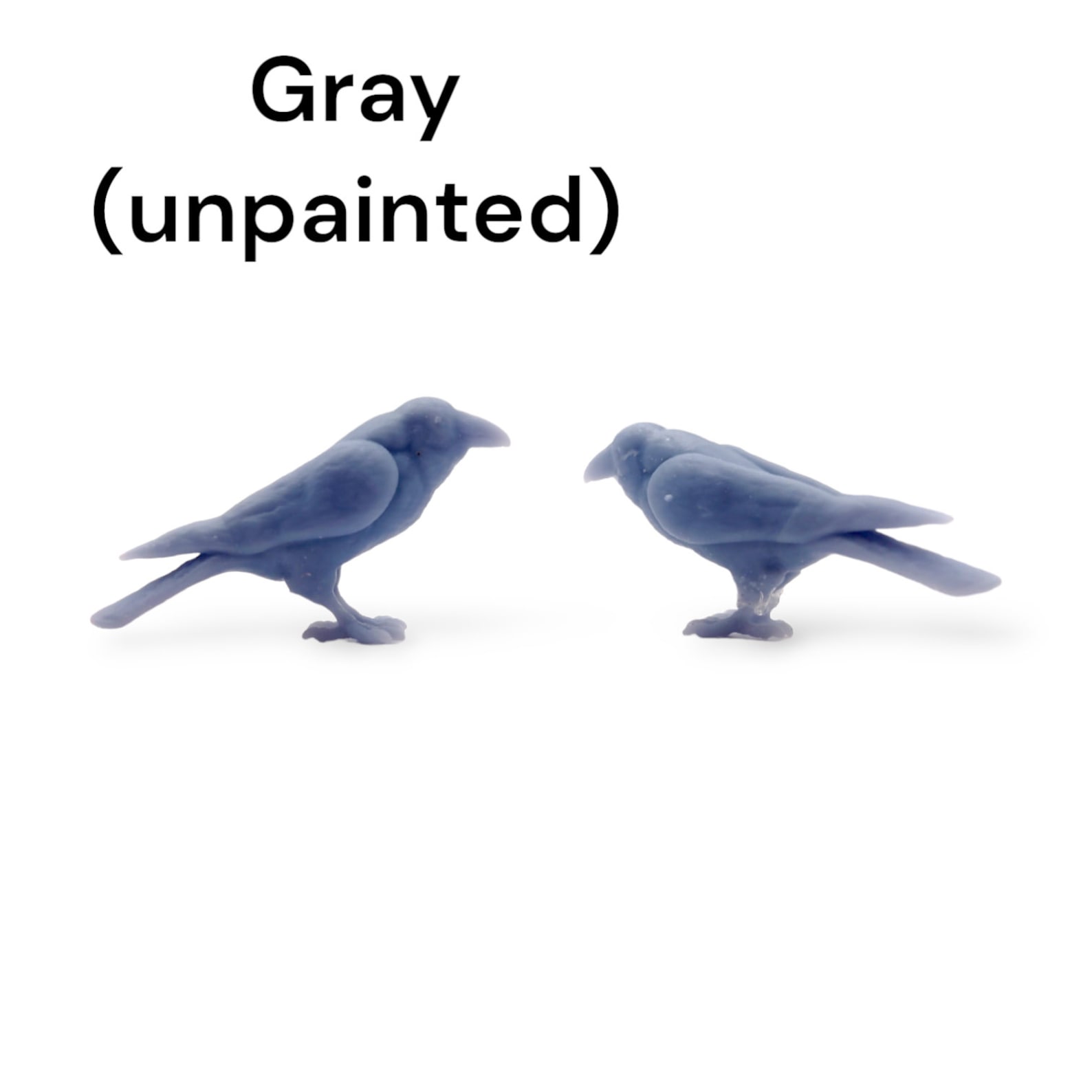 Miniature Raven 1:12 Scale Mini Black Birds Sized for Horror Diorama ...