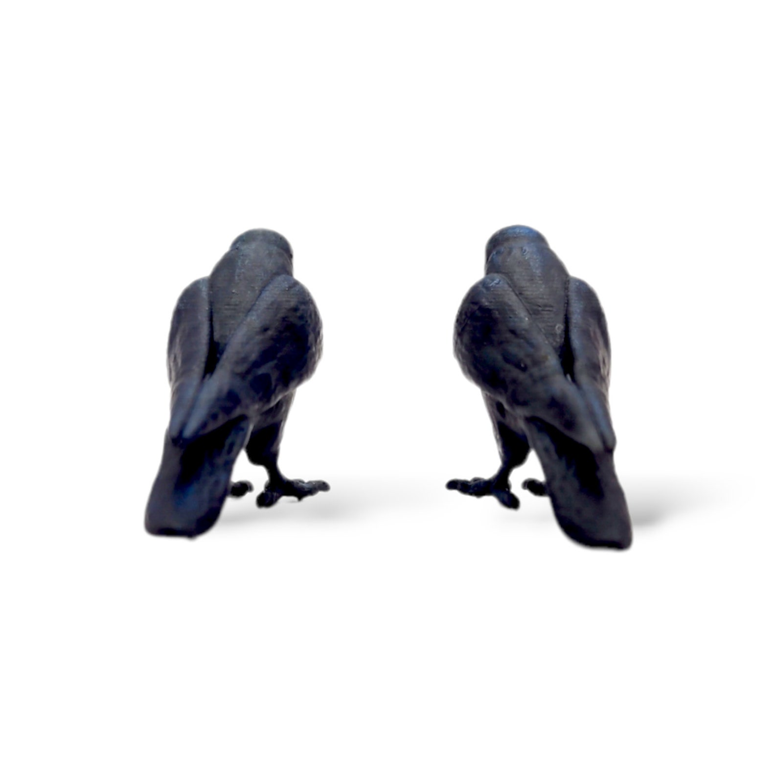 Miniature Raven 1:12 Scale Mini Black Birds Sized for Horror Diorama ...