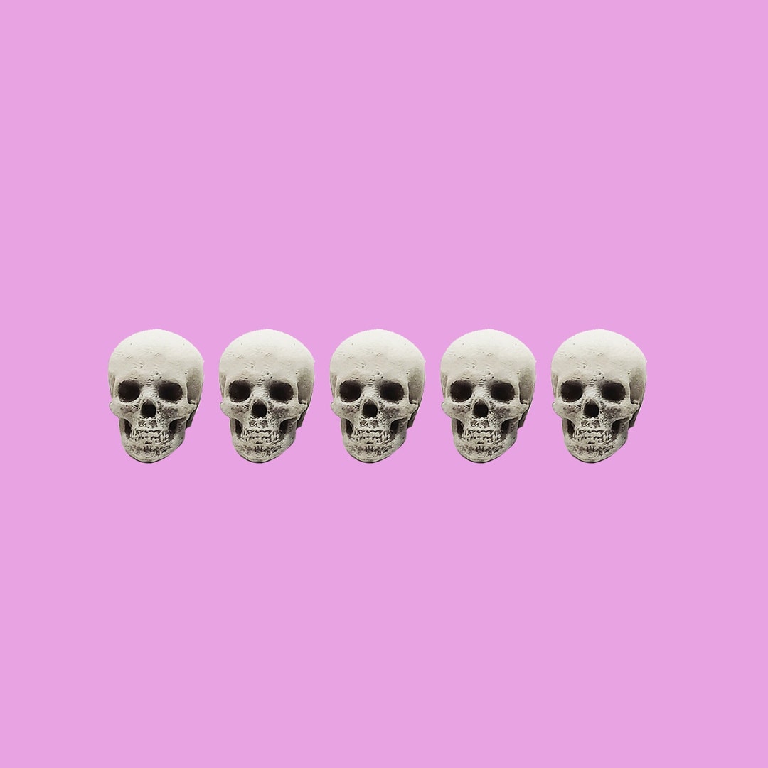 Human Skull Replica, 1:24 Scale Tiny Great for Dioramas, Miniature ...