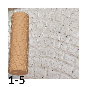 Cobblestone Texture Roller, 4 Inches Tall, Clay Texture Roller Seamless ...
