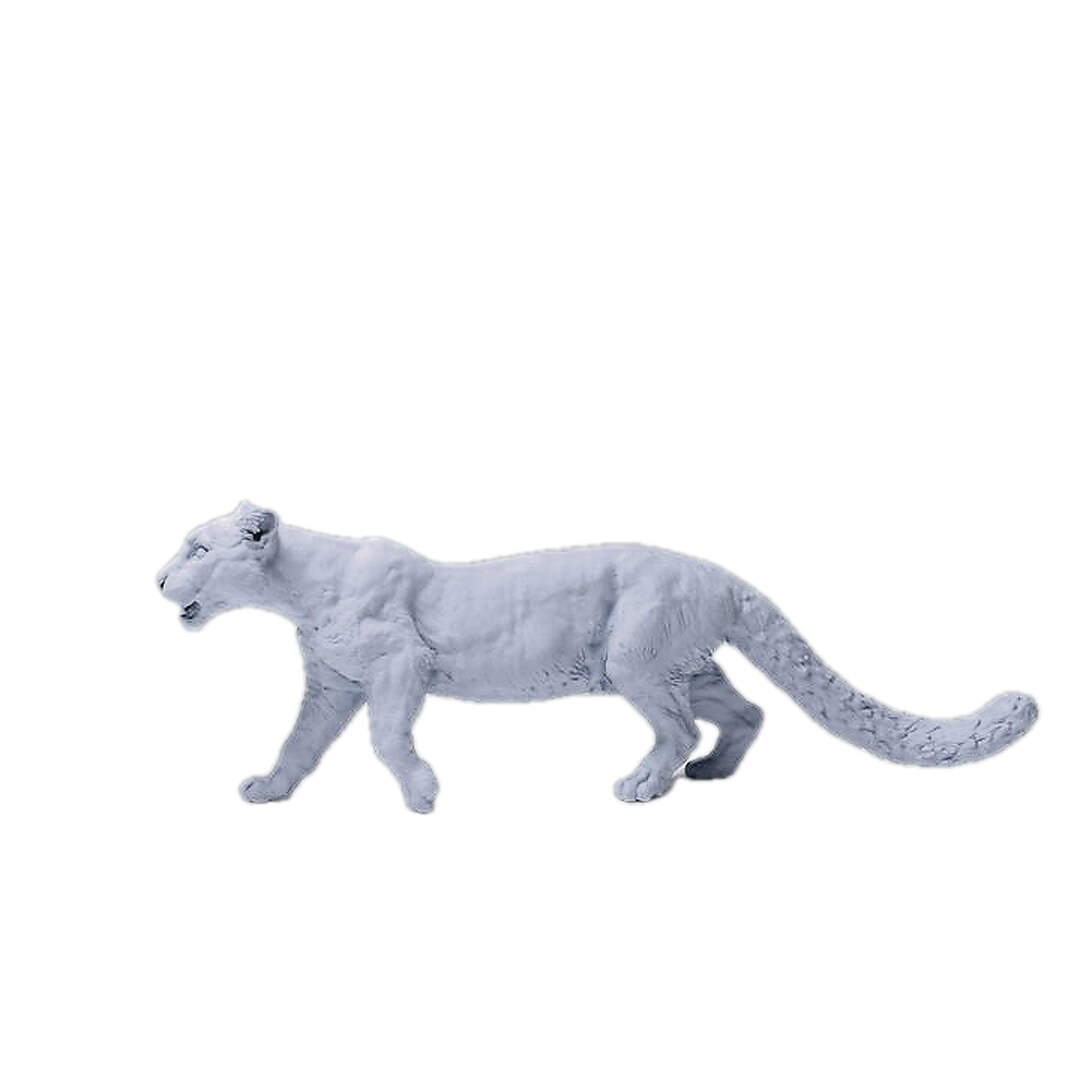 Clouded Leopard Miniature Diorama Dollhouse Figurine Tiny 12mm and ...