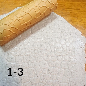 Cobblestone Texture Roller, 4 Inches Tall, Clay Texture Roller Seamless ...