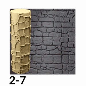 Cobblestone Texture Roller, 4 Inches Tall, Clay Texture Roller Seamless Design Art Craft Diorama ...