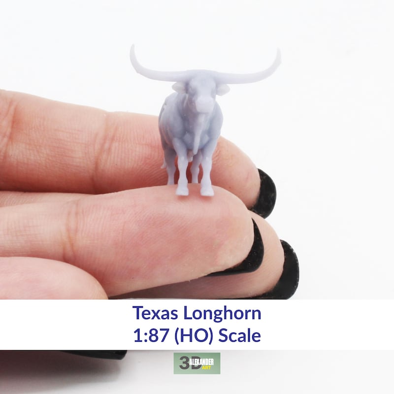 Small Longhorn Prints - Etsy