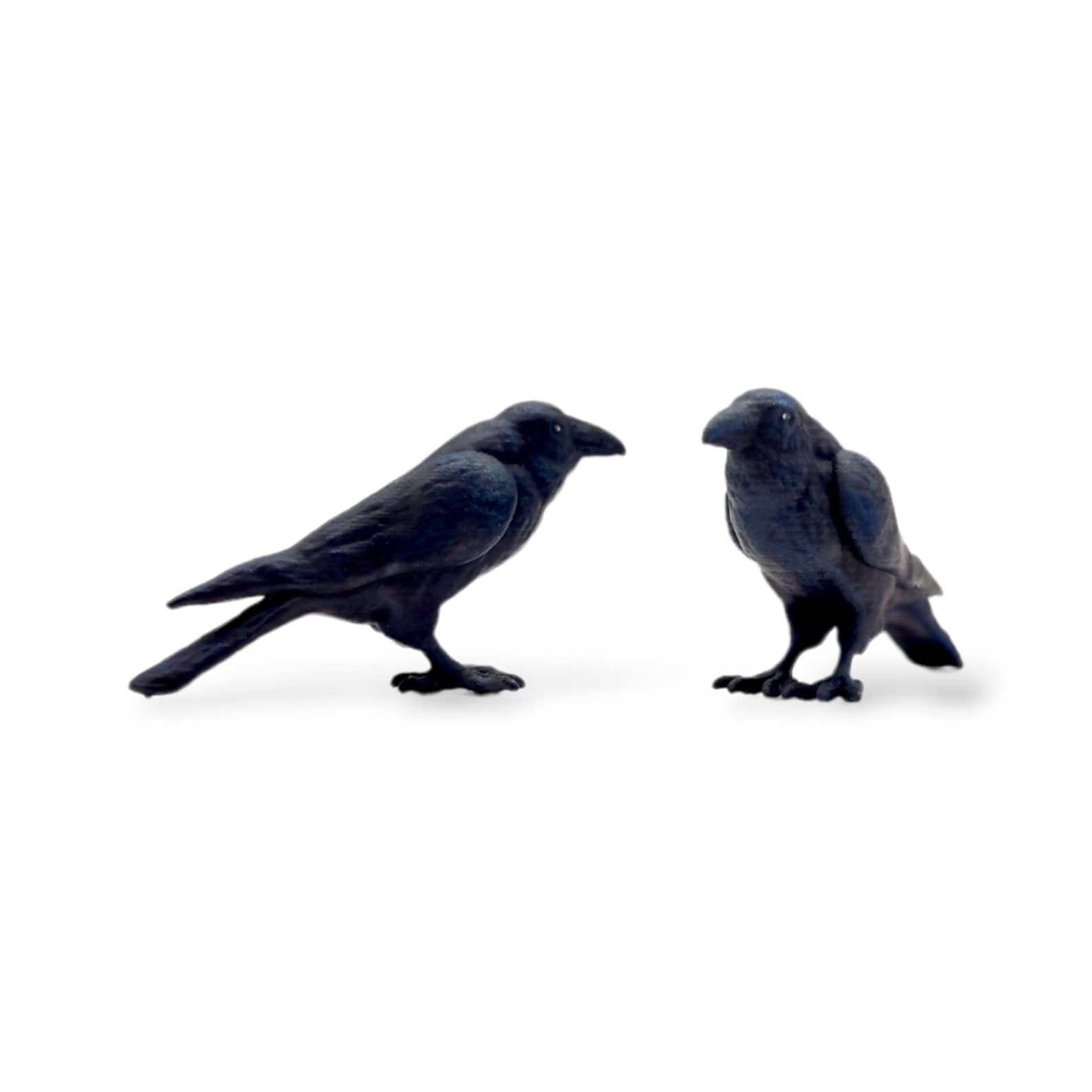Miniature Raven 1:12 Scale Mini Black Birds Sized for Horror Diorama ...