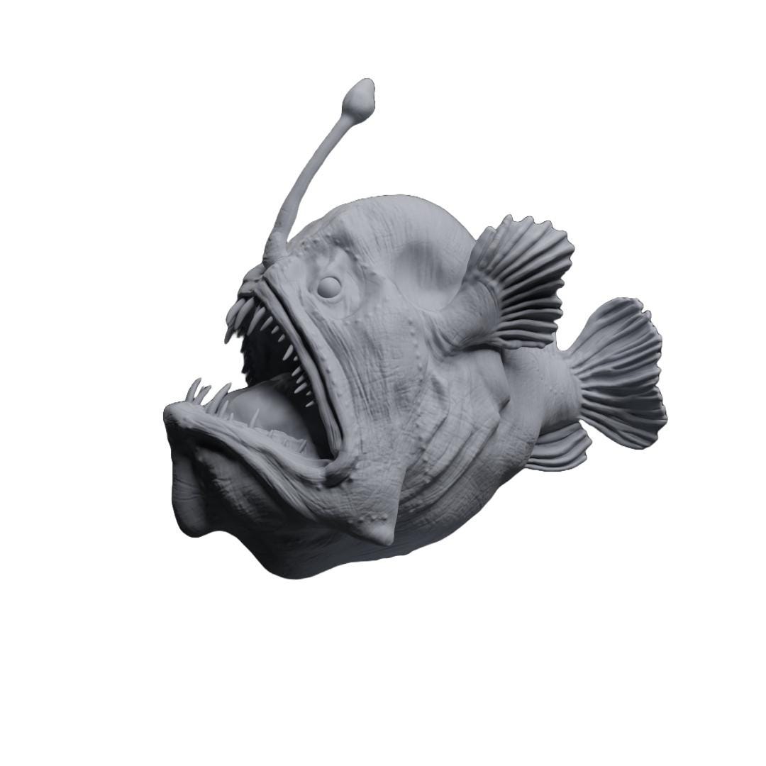 Humpback Anglerfish, 1:12 - 1 1 Scale Deep Sea Ocean Marine Fish ...