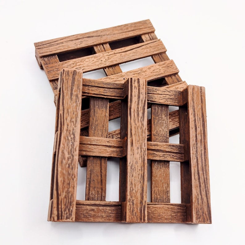 Faux Wood Pallet 1:24 Scale Miniature Realistic Skid for - Etsy