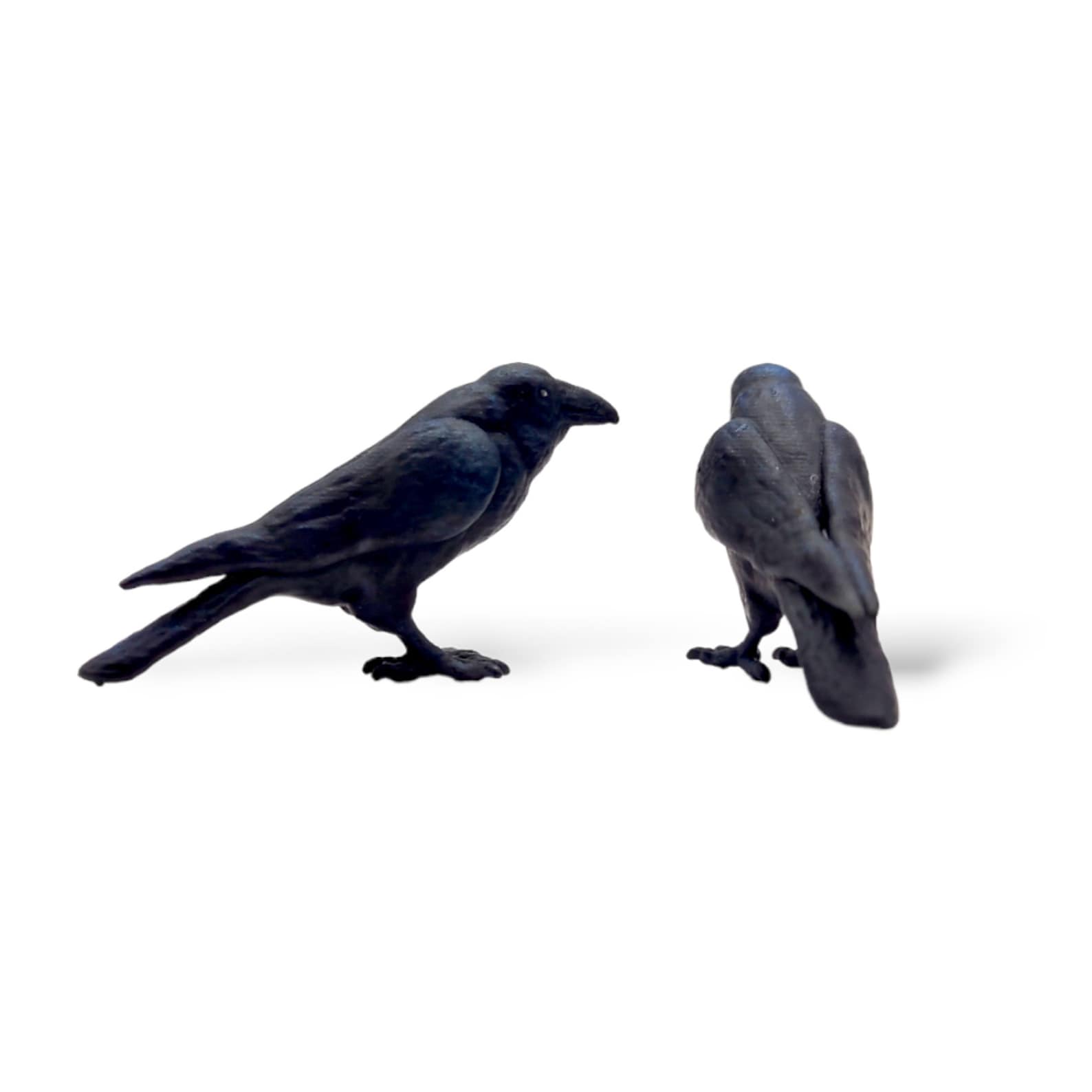 Miniature Raven 1:12 Scale Mini Black Birds Sized for Horror Diorama ...