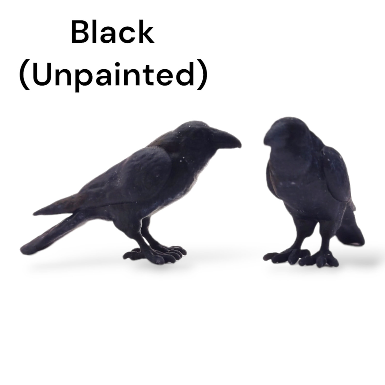 Miniature Raven 1:12 Scale Mini Black Birds Sized for Horror Diorama ...