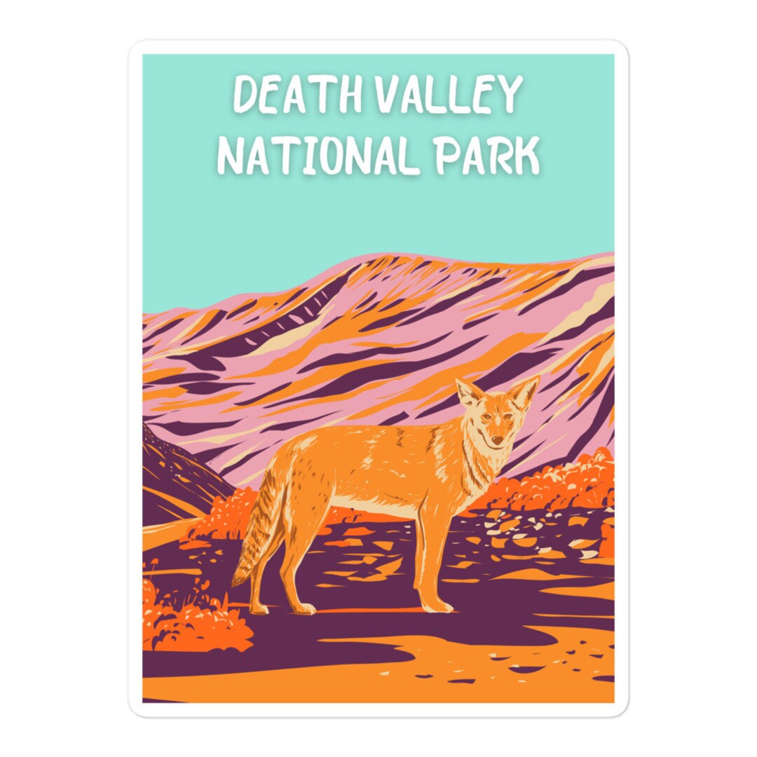 Death Valley National Park Sticker Decal for Laptop, Water Bottle, and ...