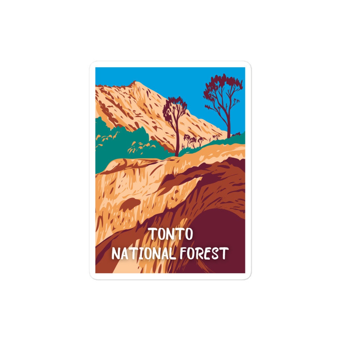 Tonto National Forest Sticker Decal for Laptop, Water Bottle, and More ...