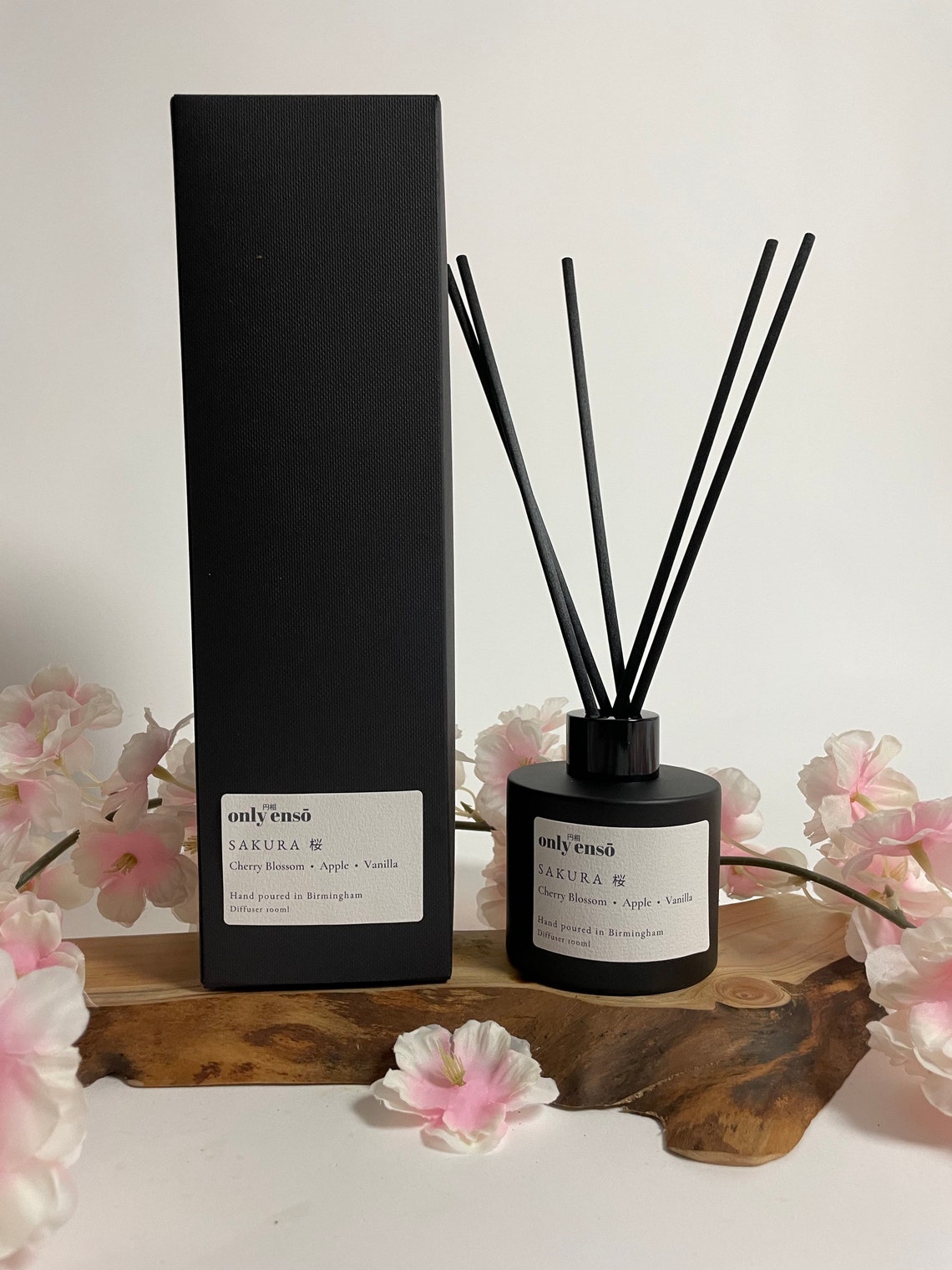 Sakura Reed Diffuser / Cherry Blossom Floral Scented Reed Diffuser ...