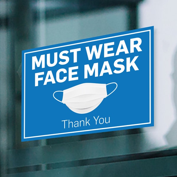Must Wear Mask Sign - Etsy