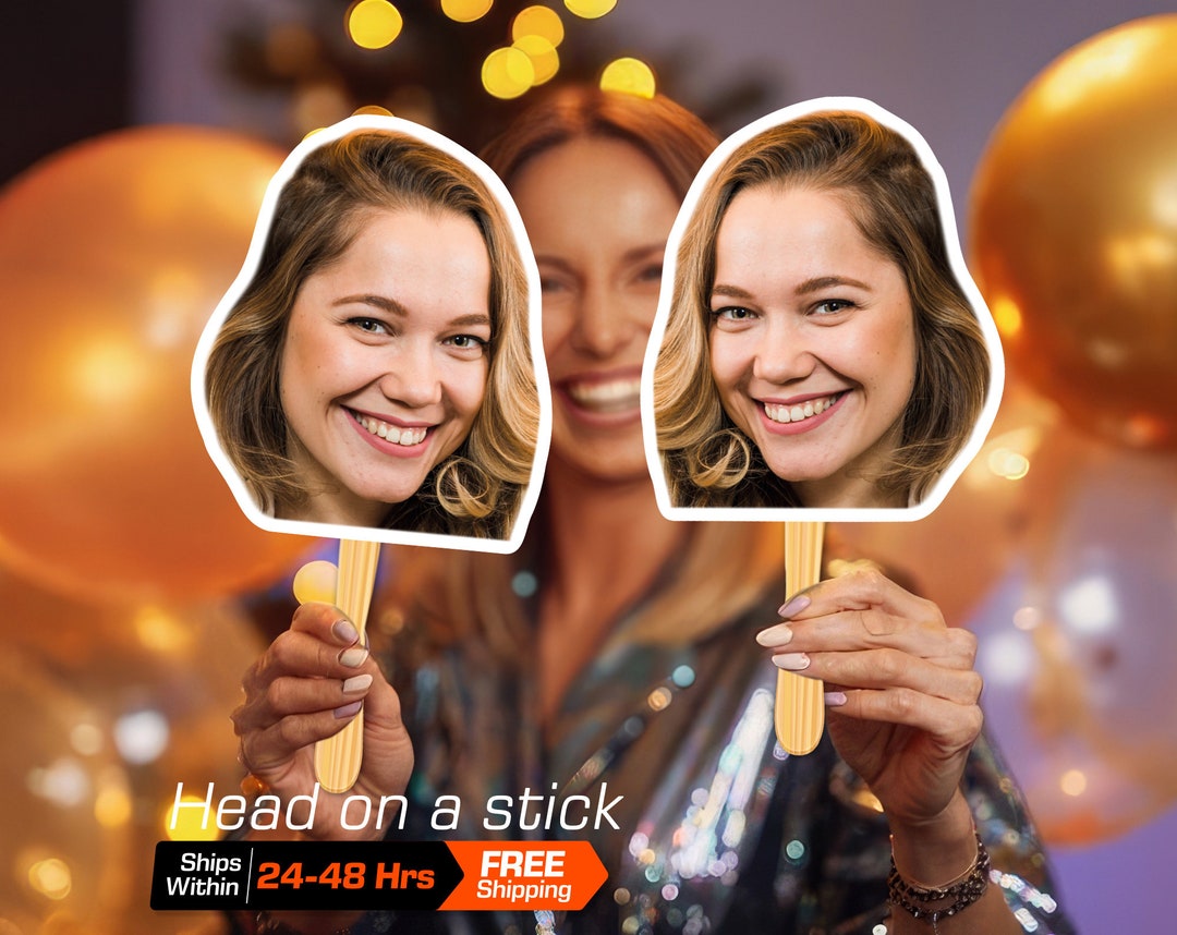 Face on a Stick or Face Fans, the Ultimate Personalized Fans & Custom ...