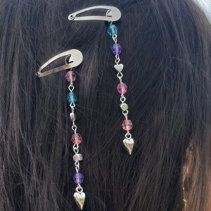 Beaded Handmade Clips, Kpop Inspired Jewelry, Cute Charm Hair Clips ...