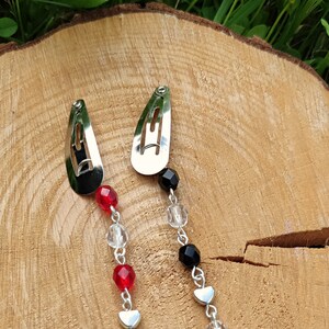 Beaded Handmade Clips, Kpop Inspired Jewelry, Cute Charm Hair Clips ...