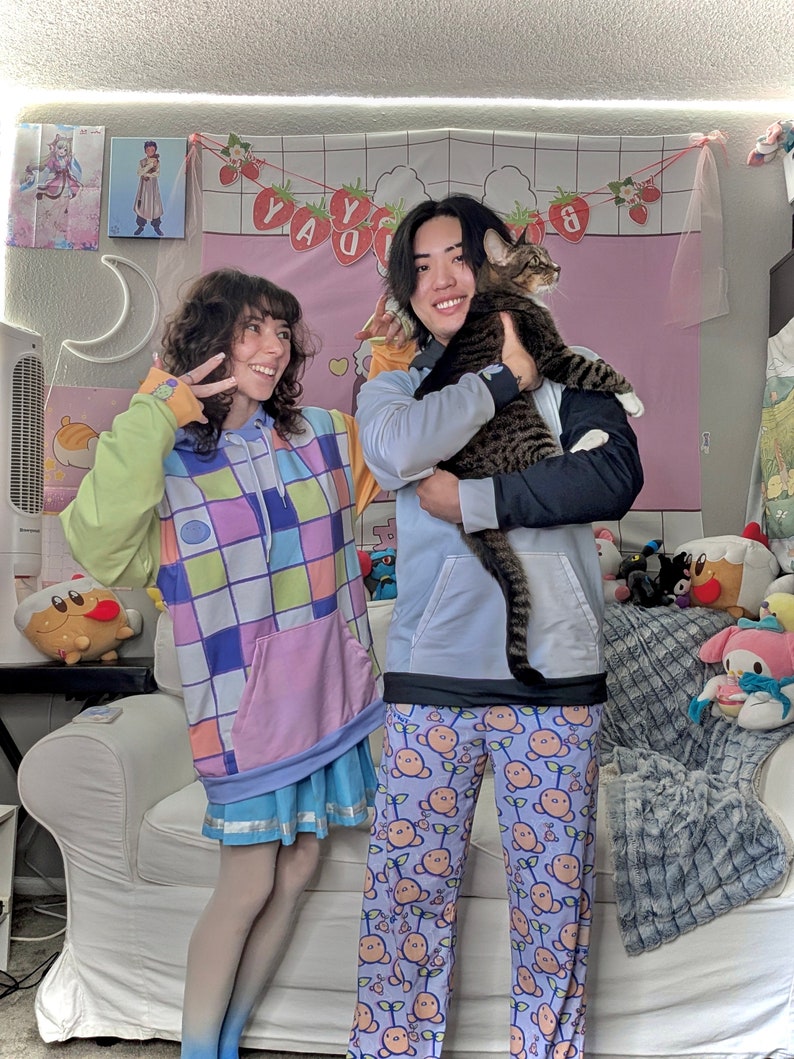 Cosplay de OMORI Kel / Sudadera con capucha estilo Harajuku con bloques ...