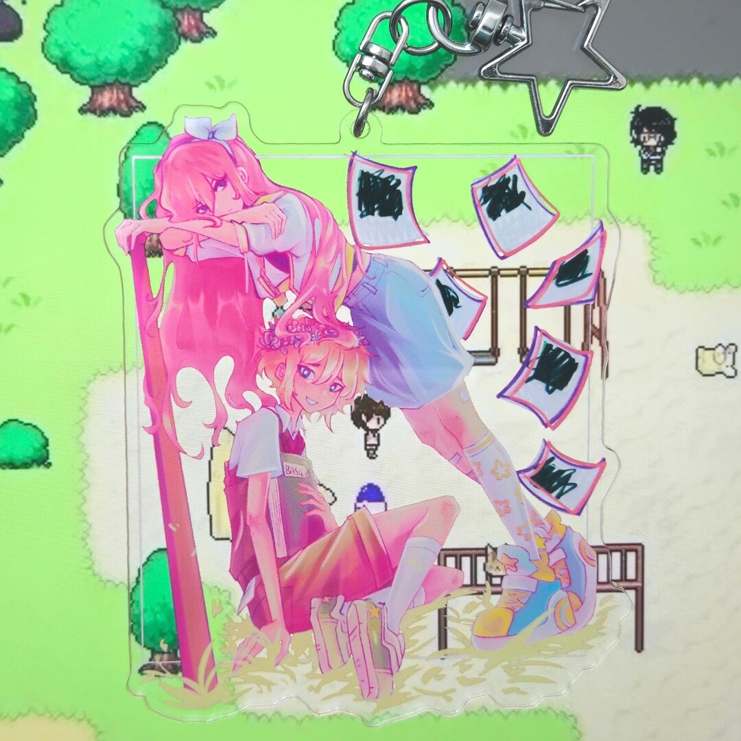 OMORI Charm Set | Aubrey & Basil Double Sided Clear Acrylic | Video ...