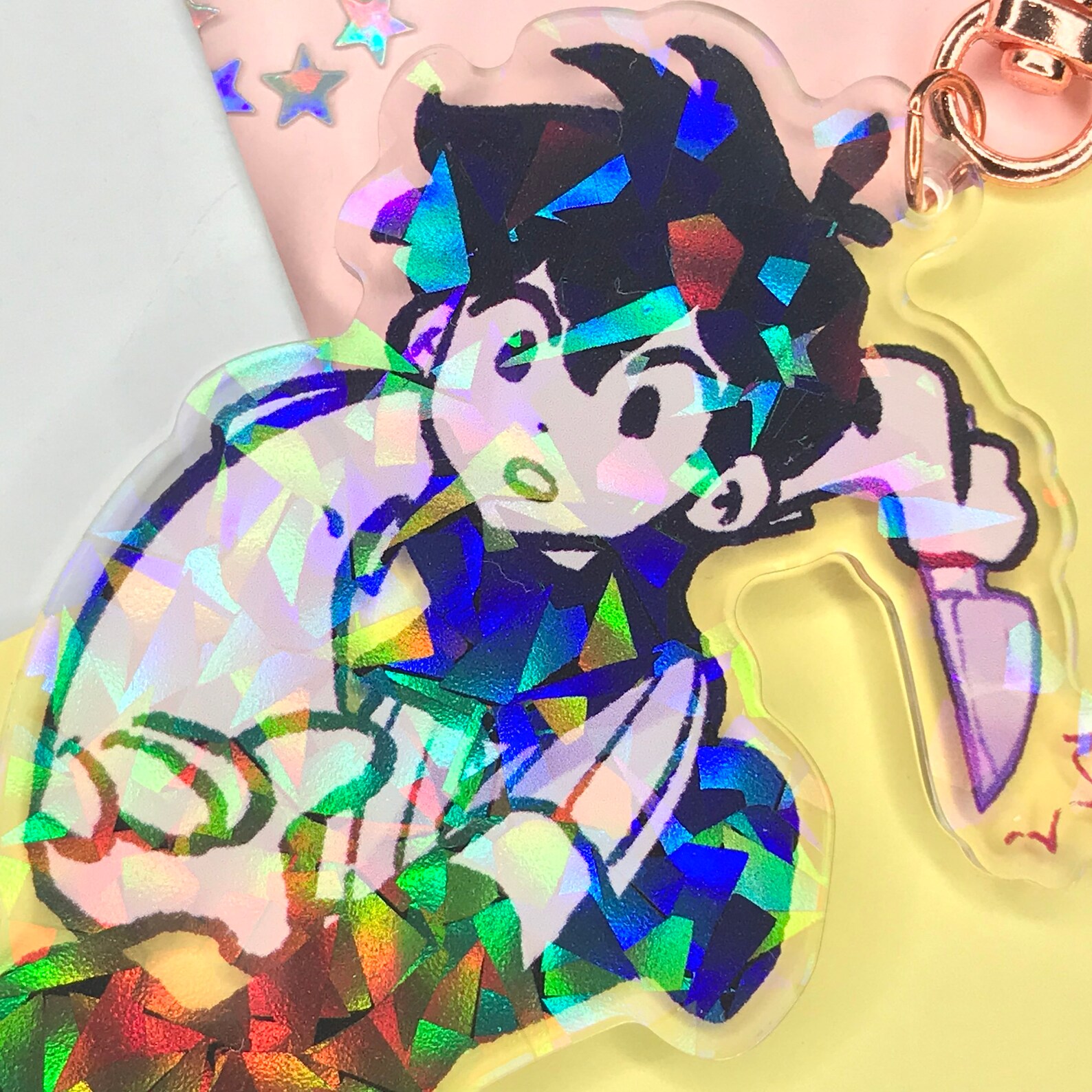 Sunny Running OMORI double Sided 4 Holographic Charm - Etsy