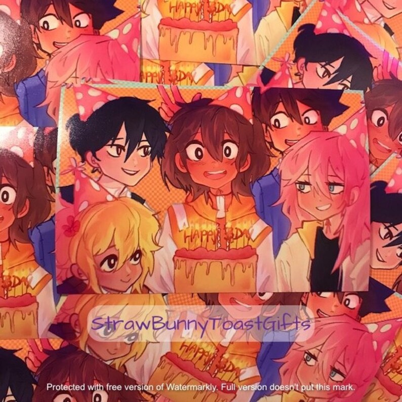 Happy Birthday KEL OMORI 4x6 Print matte - Etsy