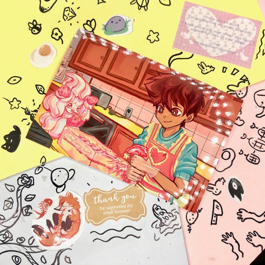 Hero and Alcremie OMORI X POKEMON Set 1 of 6OMORI 4x6 - Etsy