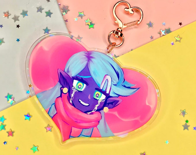 Rococo Omori-(double Sided 4" Holographic Charm) - Etsy