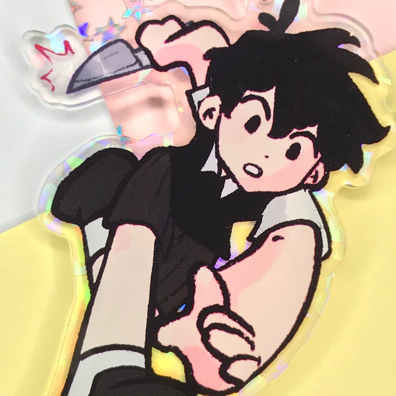 Sunny Running OMORI double Sided 4 Holographic Charm - Etsy