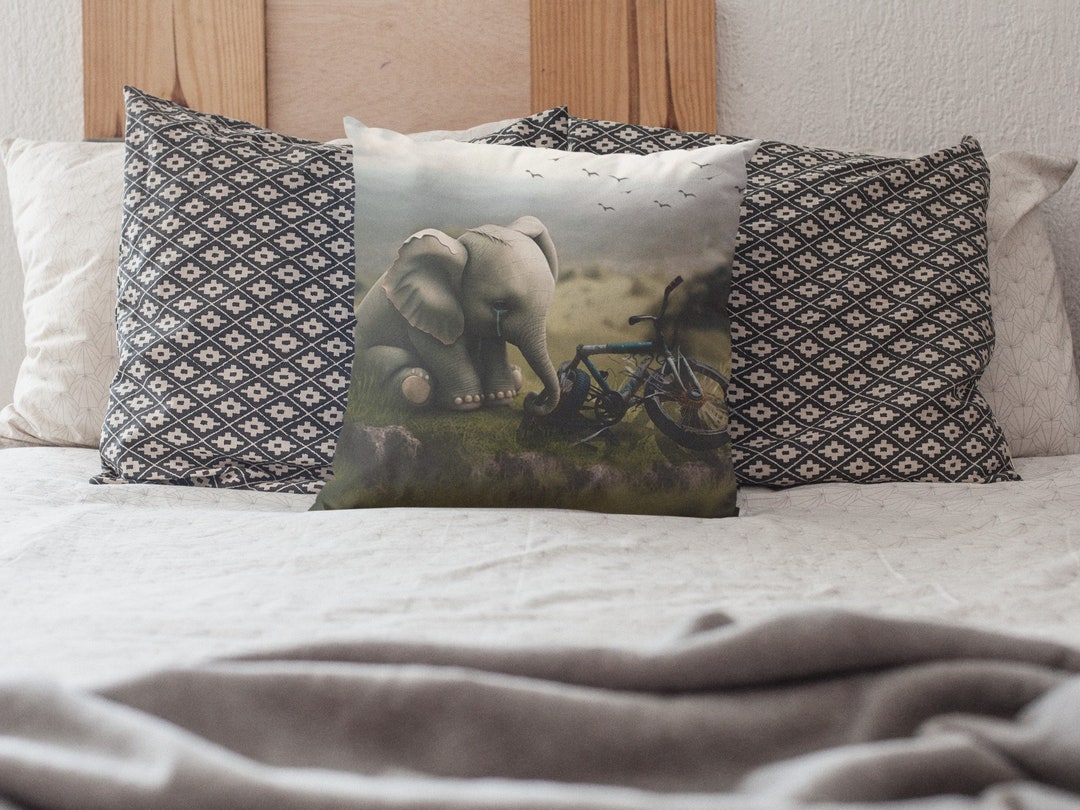Raxxa Premium Pillow "the Sad Elephant" - Etsy