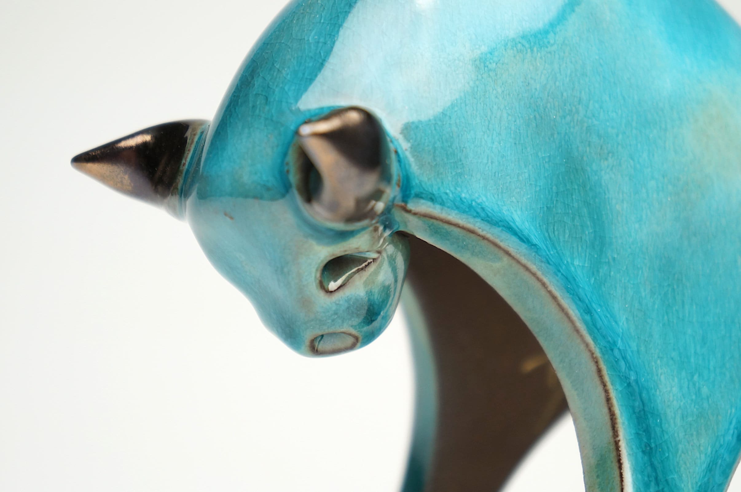 Ceramic Bull Sculpture Unique Hand Made Gift Minimalist - Etsy