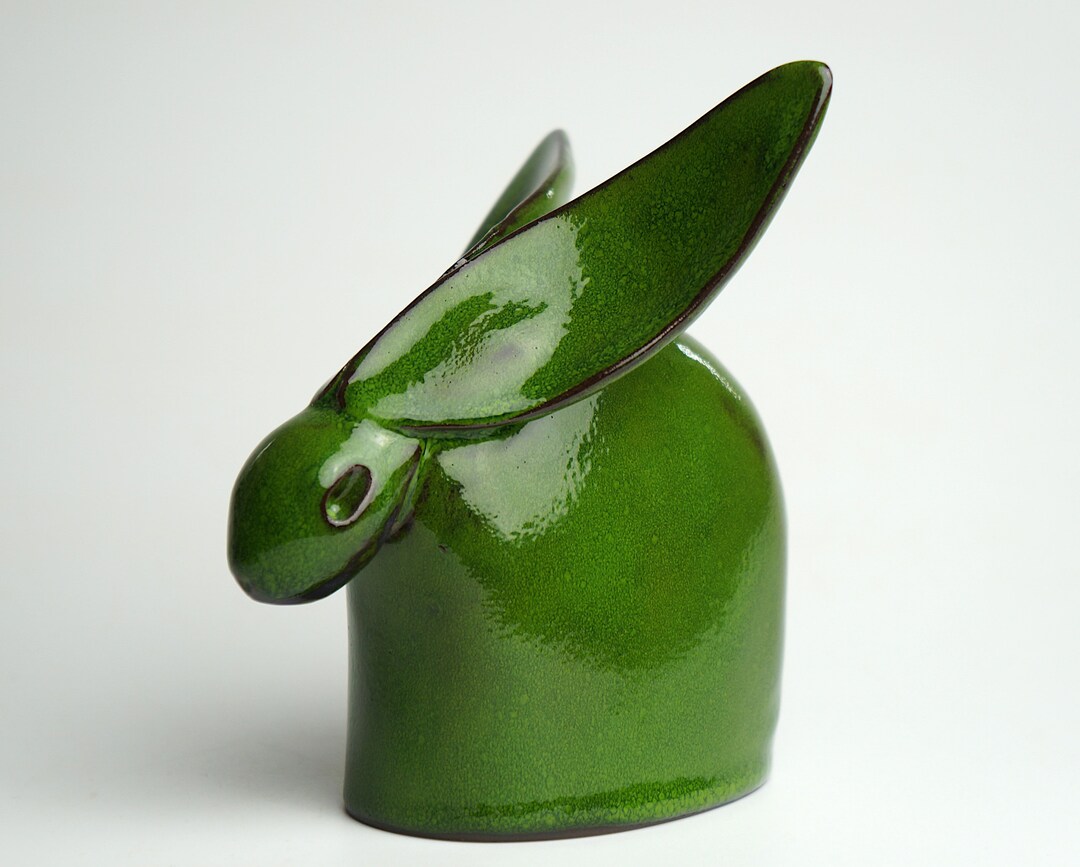 Ceramic Hare Sculpture, Unique Easter Rabbit Handmade Gift, Minimalist ...