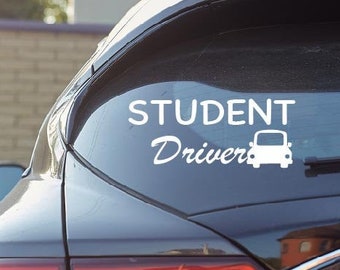 Student Driver Decal | Etsy