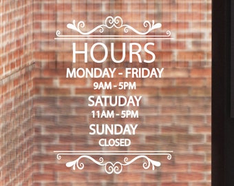 Business Door Decal | Etsy