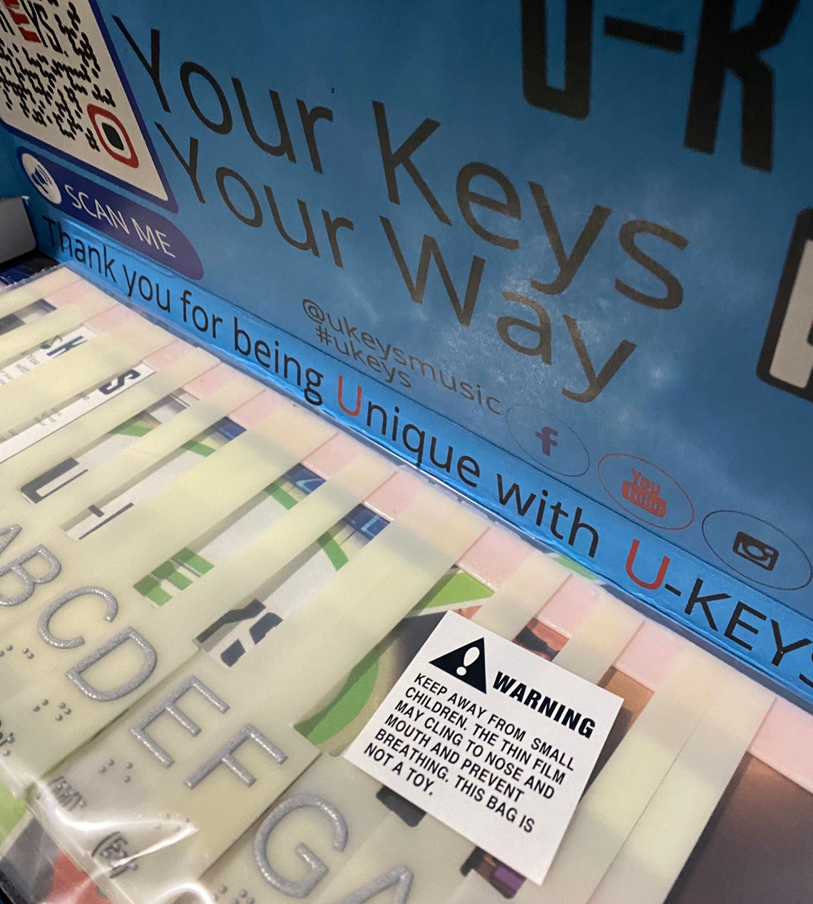U-KEYS® - With Accessible Braille and Raise Tactile Letter Easy to ...