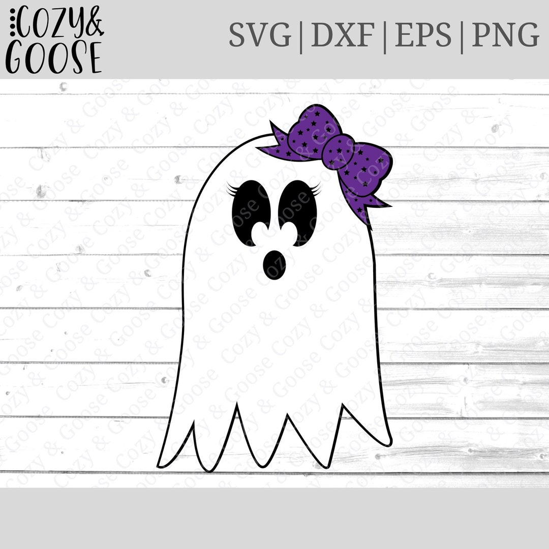 Ghost SVG - Girl Ghost Bow SVG - Girl Ghost PNG - Halloween Ghost Svg ...