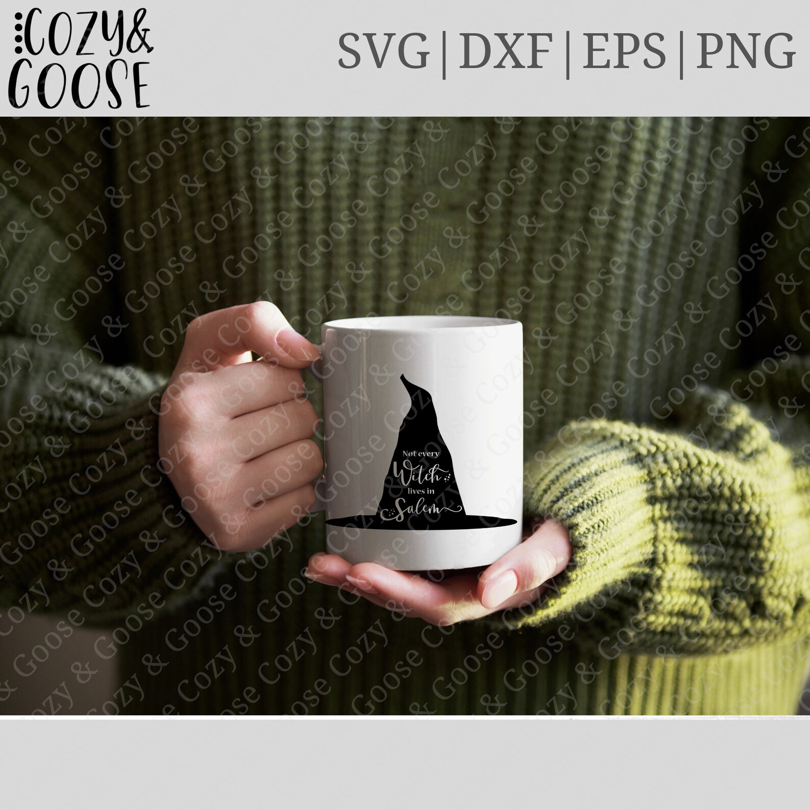 Not Every Witch Lives in Salem SVG - Halloween SVG - Black Witch Hat ...