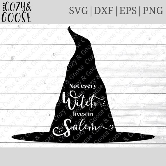 Not Every Witch Lives in Salem SVG Halloween SVG Black - Etsy