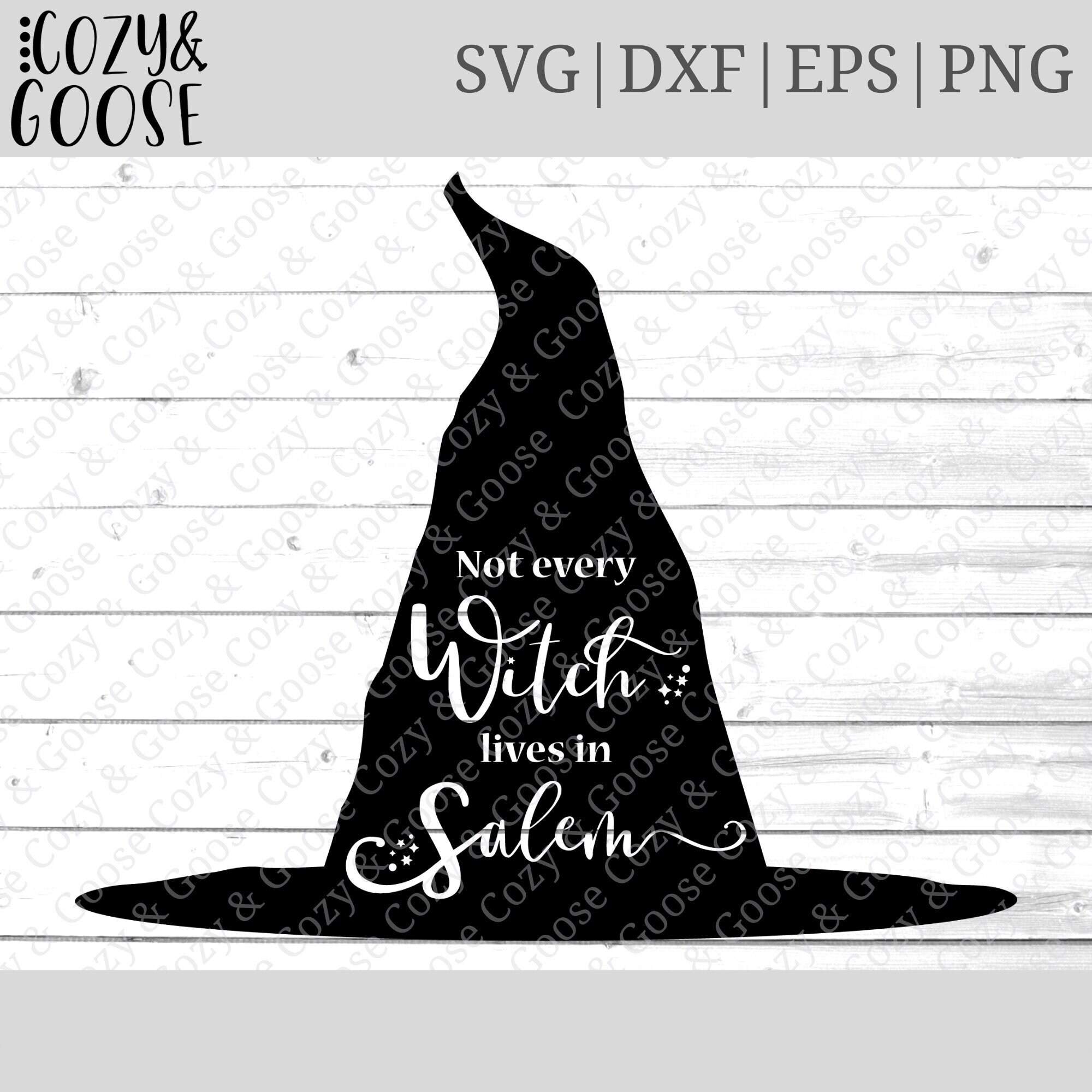 Not Every Witch Lives in Salem SVG Halloween SVG Black - Etsy